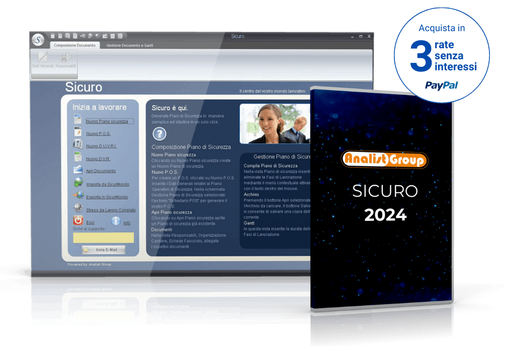 Software Redazione Documenti Sicurezza - Sicuro - Analist Group